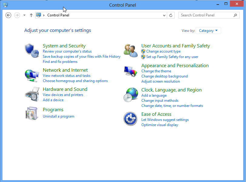 รู้จักกับคอนโทรลพาเนล (Control Panel)